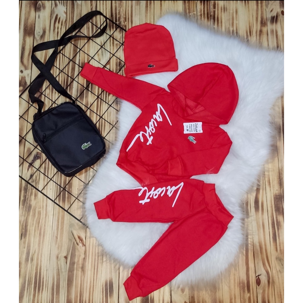 Conjunto Moletom Lacoste Infantil Menina e Menino | Shopee Brasil