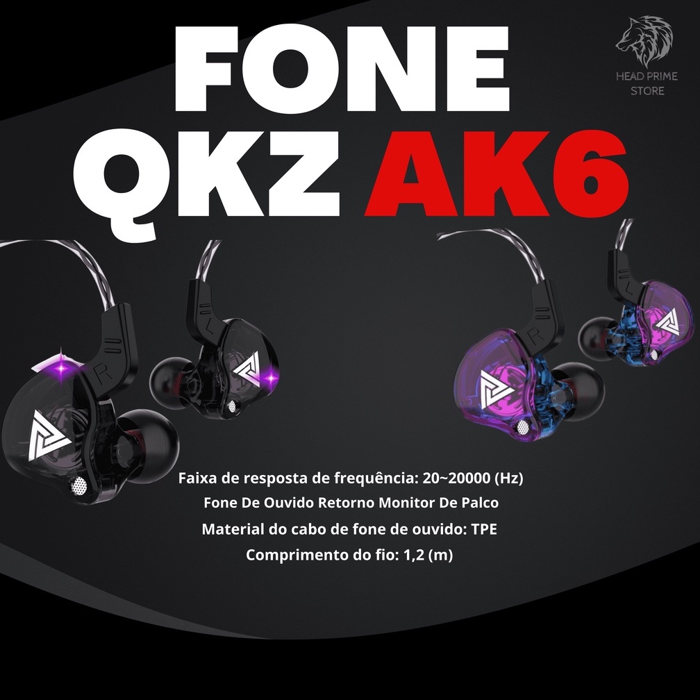 Fone Qkz Ak6 Original Retorno de Palco | Shopee Brasil