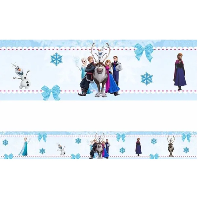 Faixa Decorativa Adesiva Border Frozen - 10cm X 1 Metro RM = 425 ...