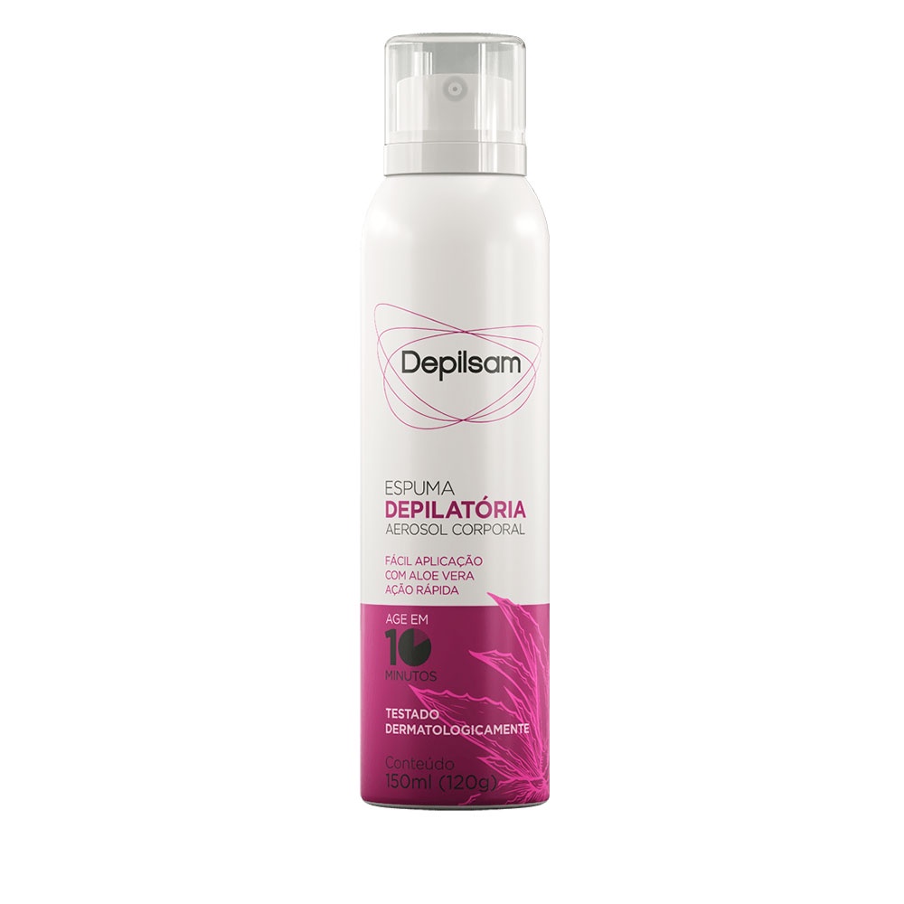Spray Aerosol Depilatório Corporal 150ml Depilsam | Shopee Brasil