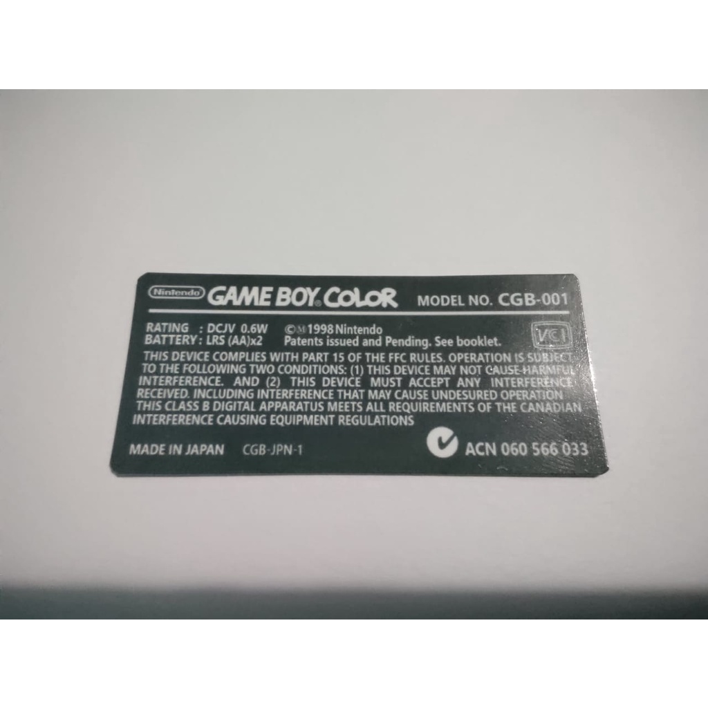 3 label gbc para game boy color etiqueta console | Shopee Brasil