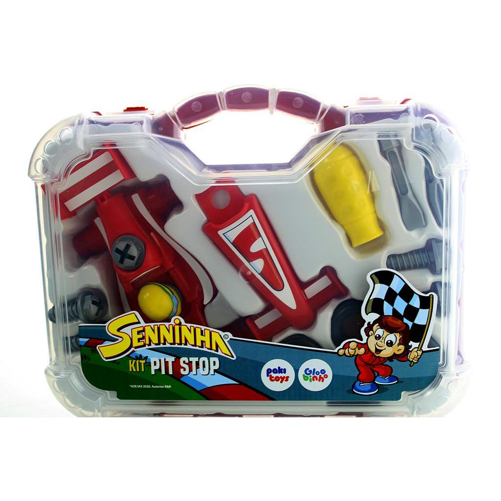 Maletinha Pit Stop Kit Ferramentas Montar Desmontar Corrida F1 Meninos ...