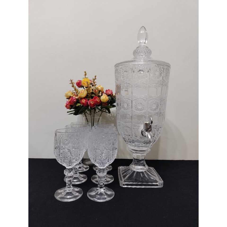 Dispenser Suqueira Cristal Ecológico Starry 2L Transparente | Shopee Brasil