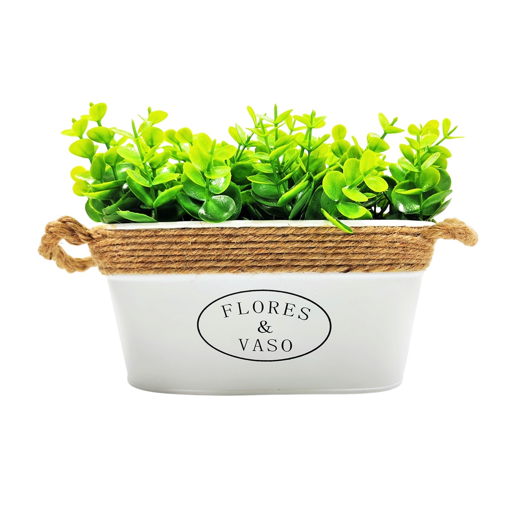 Cachepô Arranjo Flores & Vaso Floreira + Planta Artificial | Shopee Brasil