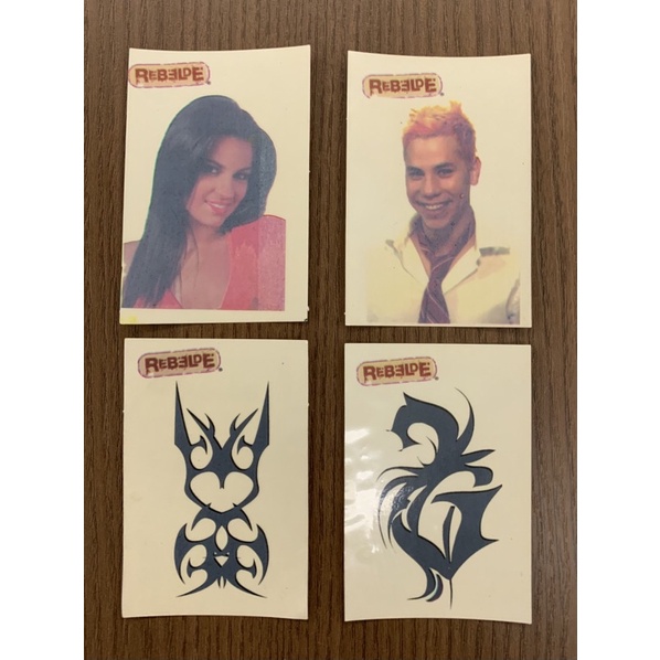 kit tatuagens RBD Rebelde - Lupita e Giovanni (Maite e Christian ...