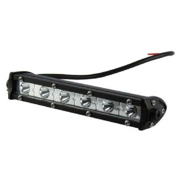 Farol Auxiliar Barra Milha Led Slim 18w 6 Leds Carro Van Jeep Troller 4x4 Trilha | Shopee Brasil