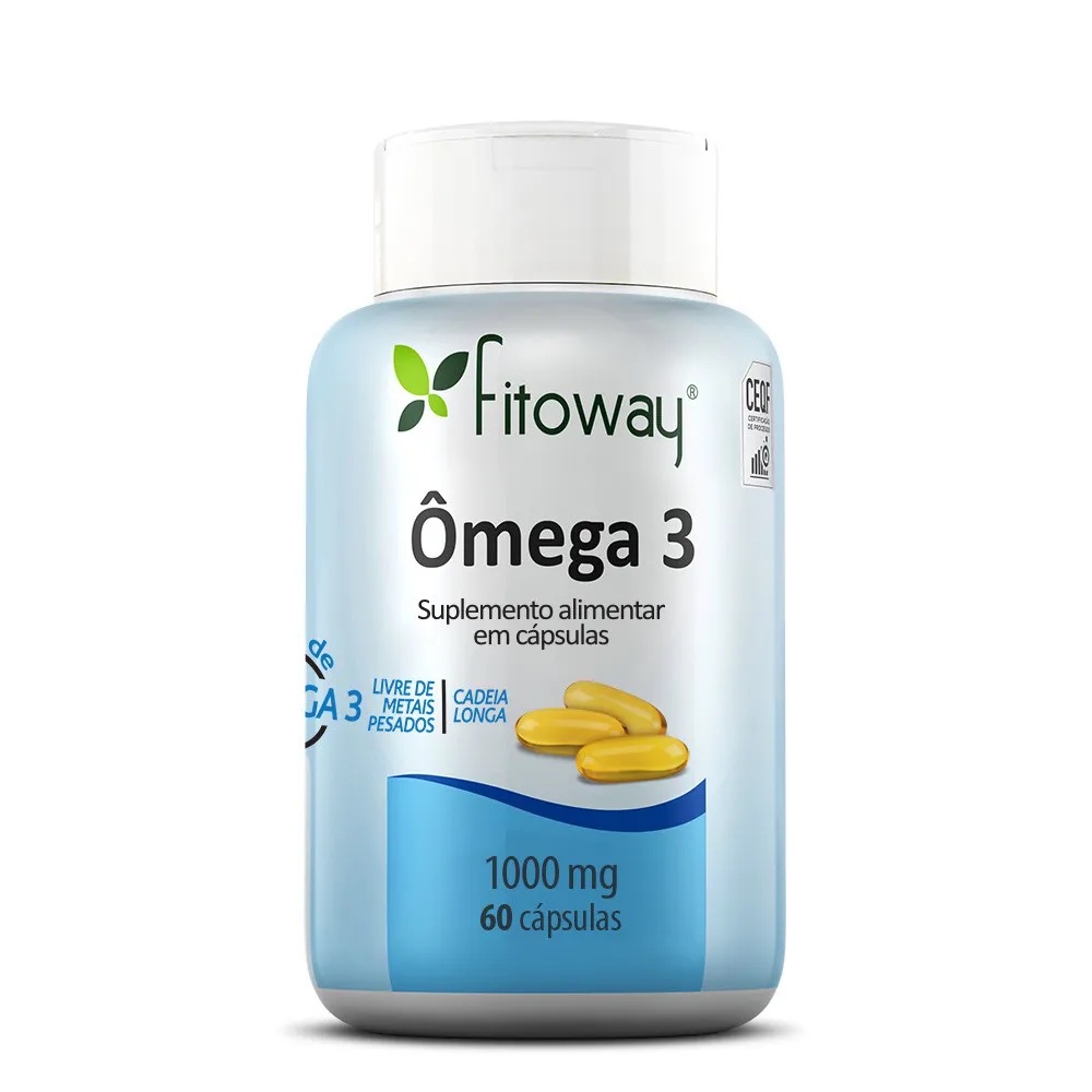 Omega 3 1000mg 60 Cáps - Fitoway - Oleo de Peixe | Shopee Brasil