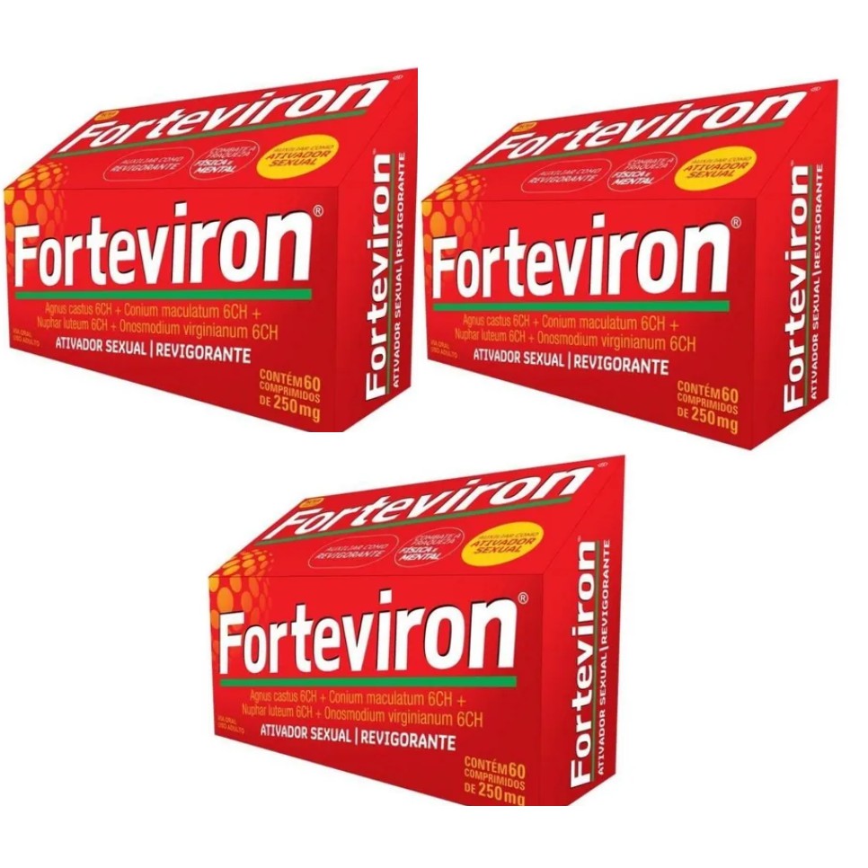 Combo oferta Forteviron 3 unidades com 60 cápsulas cada caixa ...