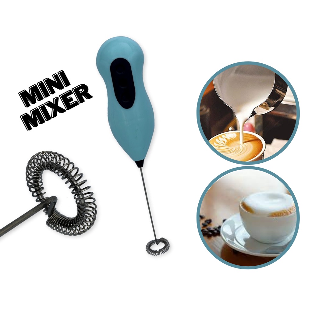 Mini Batedor Mixer Misturador Elétrico Bebida Portátil | Shopee Brasil
