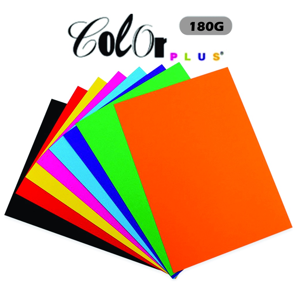 Papel Color Plus 180g Pac 50 fls A4 original | Shopee Brasil