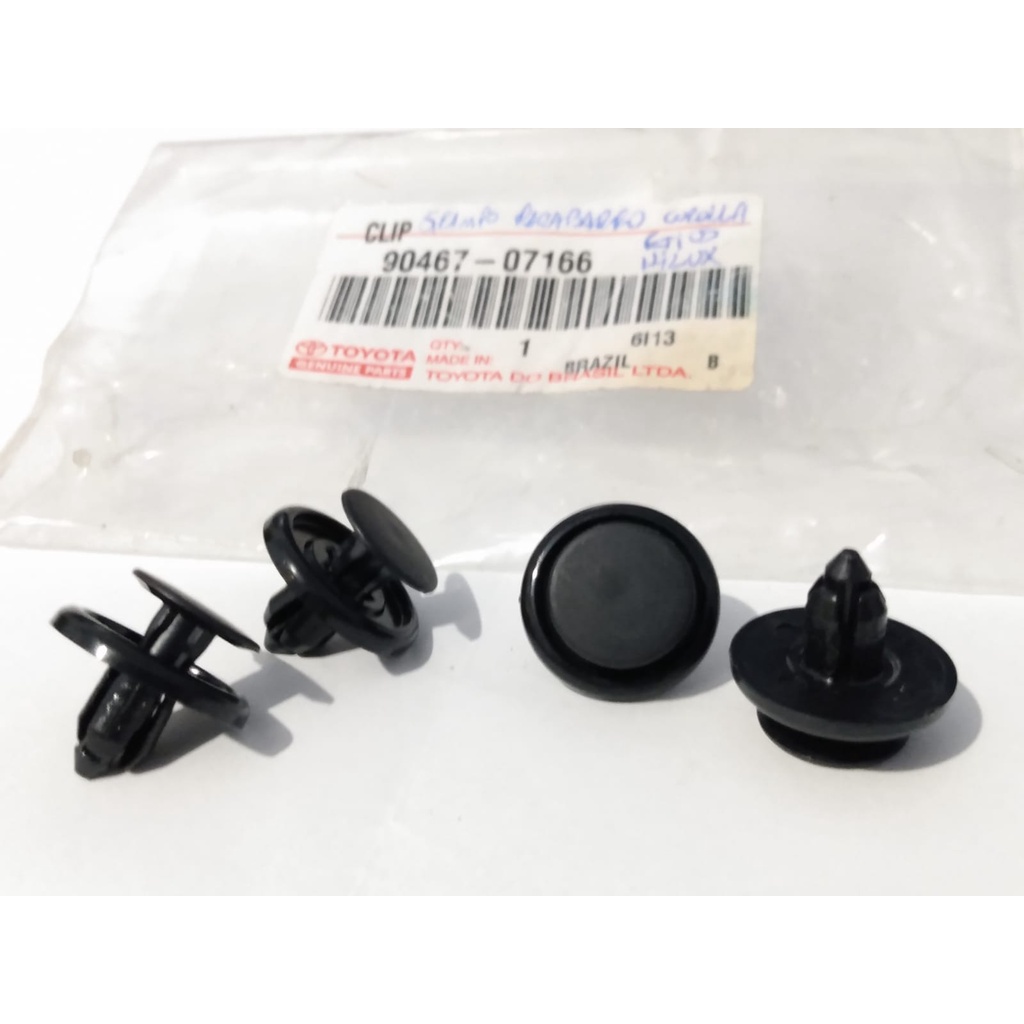 Kit 4 Grampo Parabarro Toyota Corolla Etios Hilux Original 9046707166 ...
