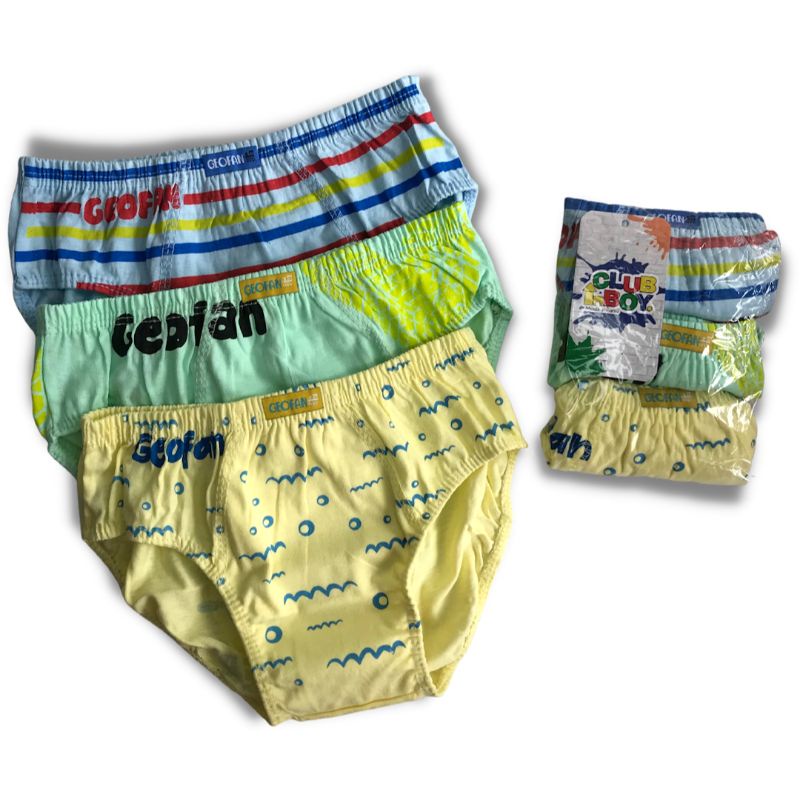 Cuecas Infantil KIT Com 3 Unidades 100% Algodão 1 a 6 anos | Shopee Brasil