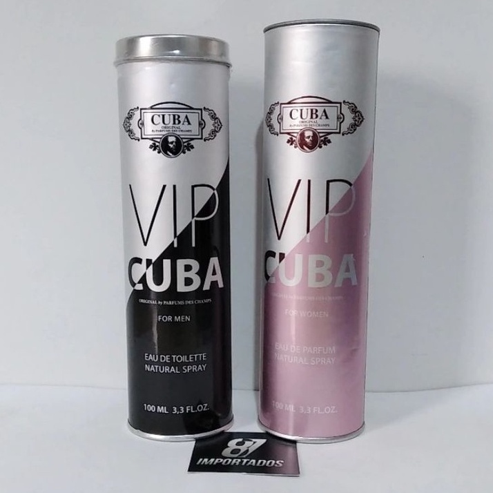 Combo Cuba Vip Men Edt 100ml + Cuba Vip Feminino Edp 100ml - Original ...