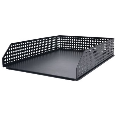 Porta Documentos Metal Empilhável Para Mesa Ofício Preto Oikos | Shopee ...