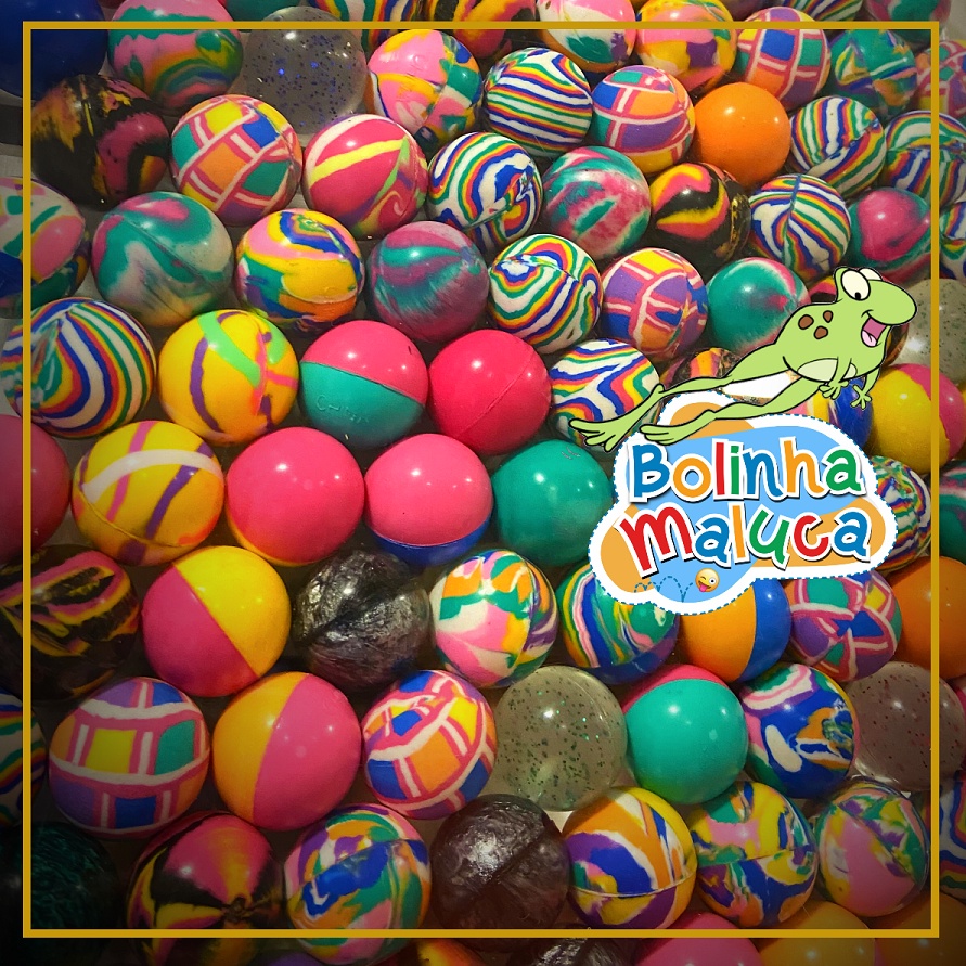 10 Bolinha Pula Pula 27mm Kit Especial Bolinha Pulapula Perereca ...