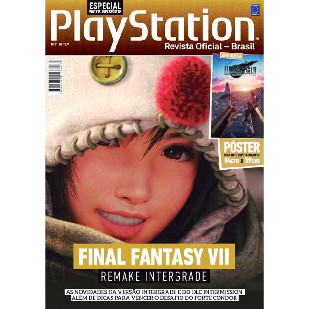 Revista Superpôster Bookzine PlayStation - Final Fantasy VII Remake Intergrade | Shopee Brasil