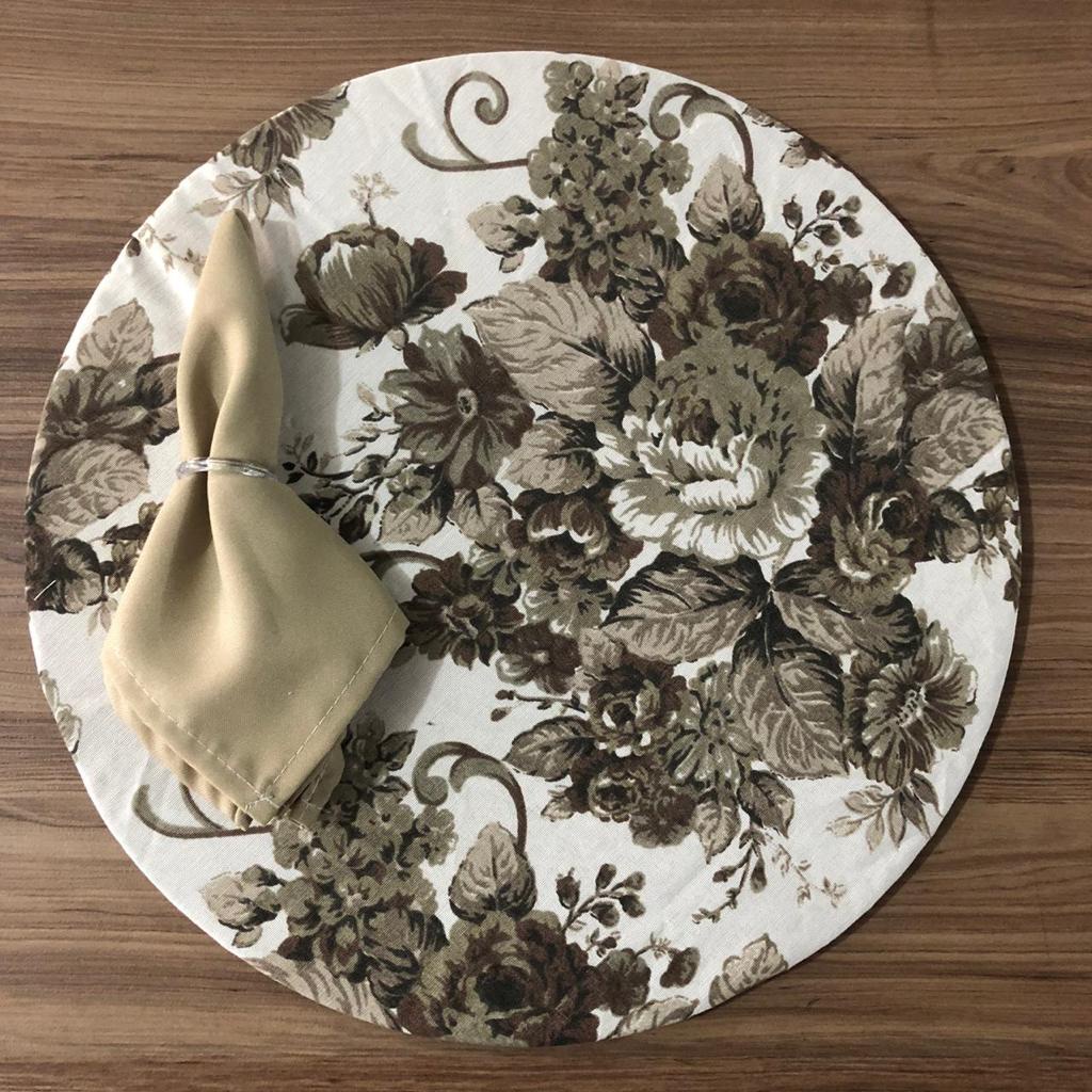 Jogo Sousplat Souplat Soupla Jogo Americano Mesa Posta 8 Capas Jacquard ...