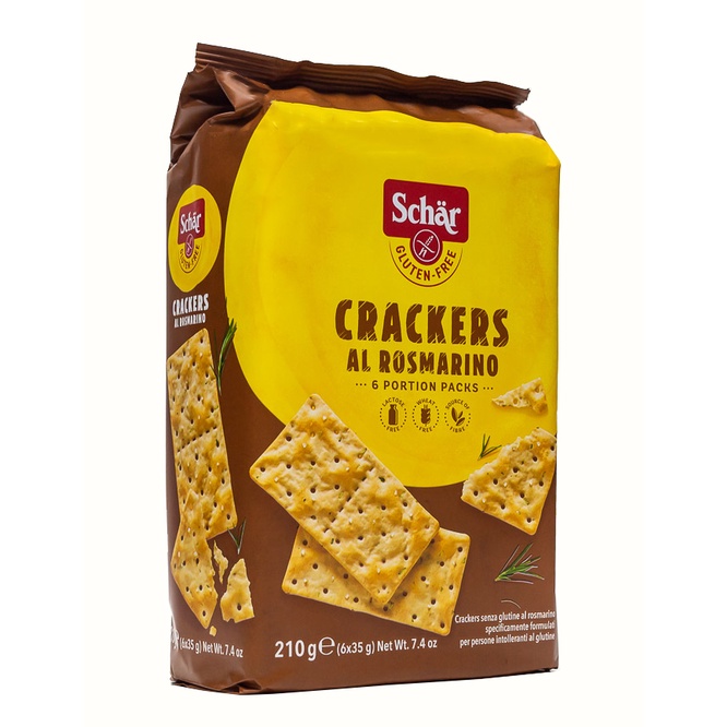Biscoito Crackers Al Rosmarino Com Alecrim S/ Glúten E Lactose 210G ...