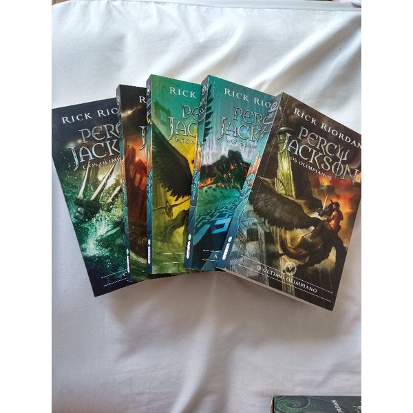Box Percy Jackson E Os Olimpianos 5 Livros Shopee Brasil