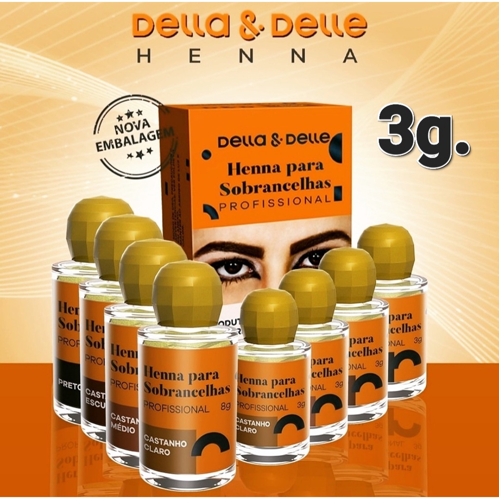 Della e Delle / Henna 3g - Profissional | Shopee Brasil