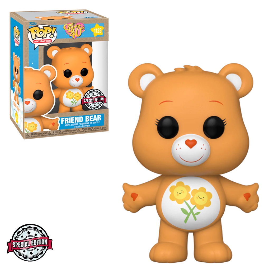 Funko Pop Care Bears 40th Exclusive - Friend Bear 1123 Novo Original ...