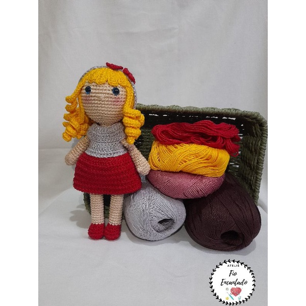 Boneca Rafa amigurumi | Shopee Brasil