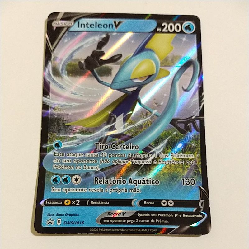 Carta Pokemon promocional Inteleon V SWSH016 | Shopee Brasil