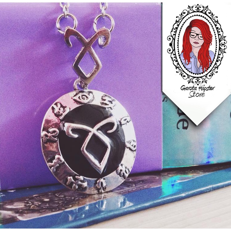 Colar Escudo de Runas Shadowhunters Runa Poder Angelical | Shopee Brasil