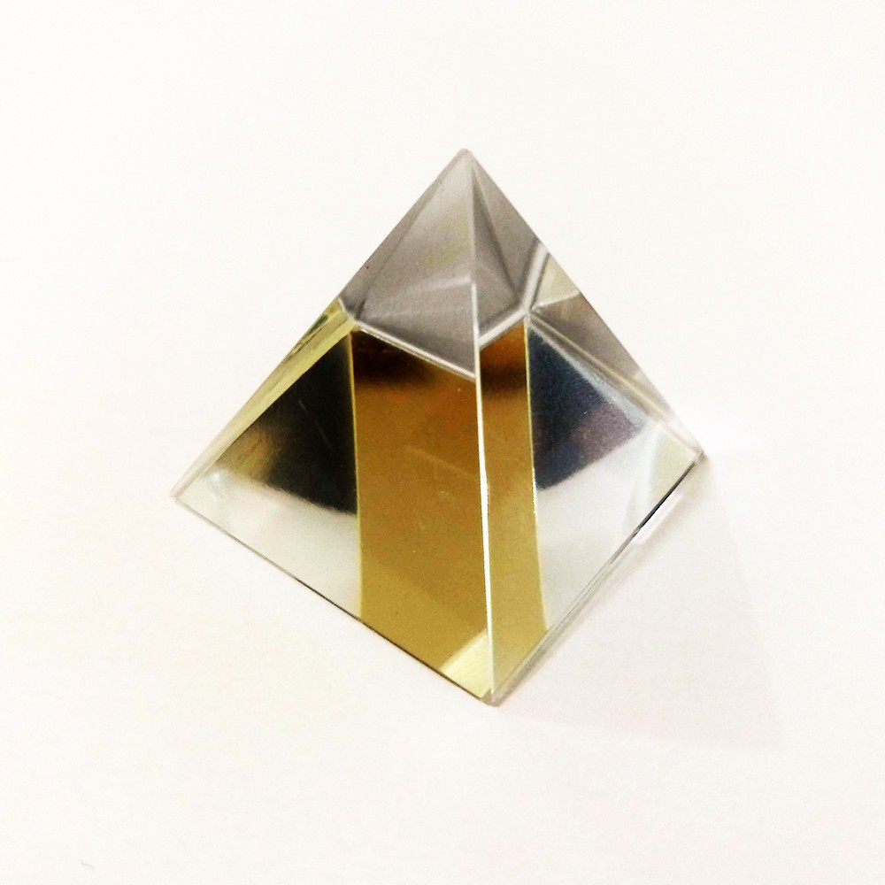 Pirâmide De Vidro Cristalizado Transparente | Shopee Brasil