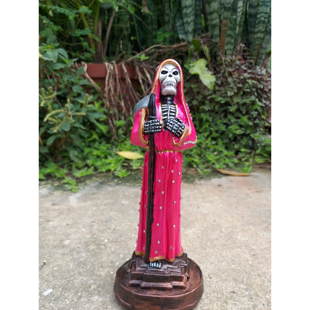 Imagem Santa Morte Em Gesso 21cm | Shopee Brasil