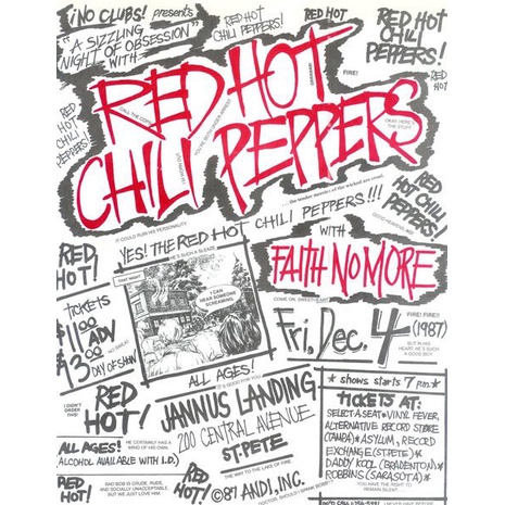 Poster Red Hot Chili Peppers - Red Hot Chili Peppers - Metal Punk ...