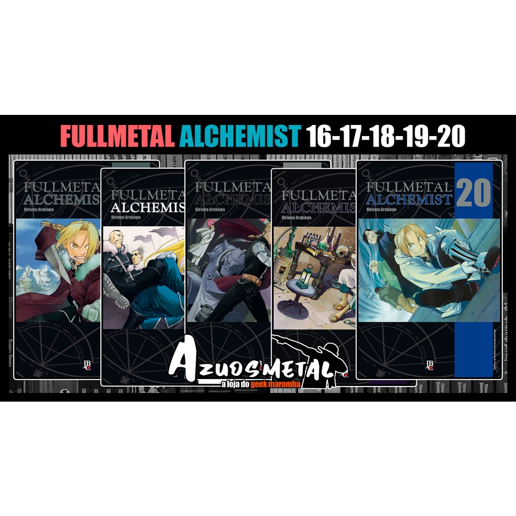 Kit Fullmetal Alchemist (FMA) - Especial - Vol. 16-20 [Mangá: JBC ...
