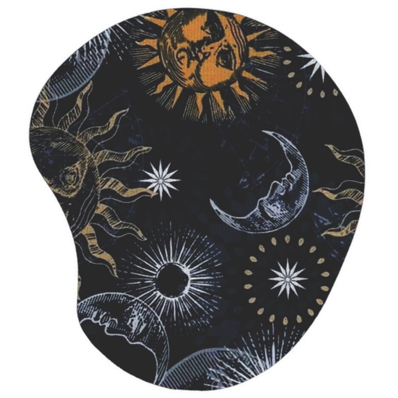 Mouse pad sol e lua desenho com apoio | Shopee Brasil