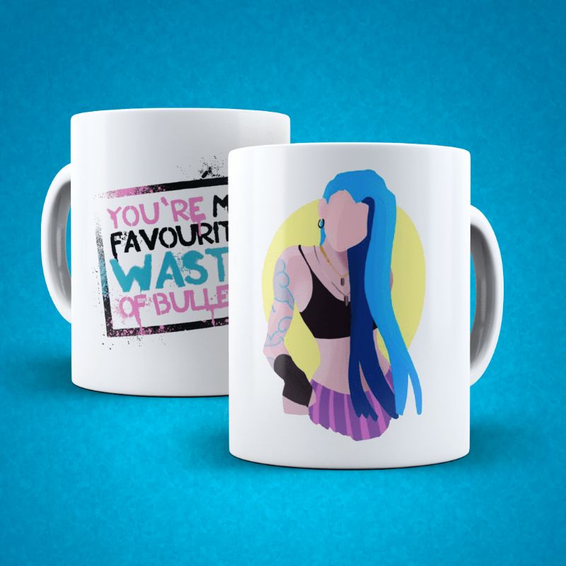 Caneca Arcane Jinx - You're my favourite waste of bullets (Porcelana ...