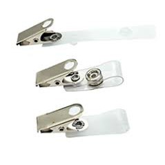 Clip Jacaré, Clip com Alça Leitosa para Crachá - (100 Unidade) | Shopee ...