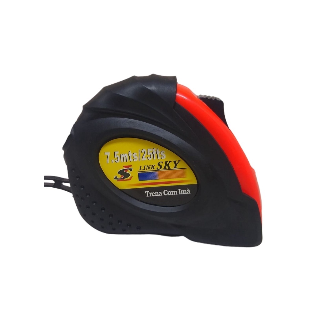 Trena metálica emborrachada 7,5 metros com ima | Shopee Brasil