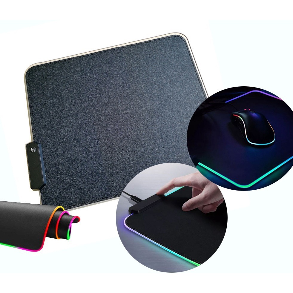 Mouse Pad Com Borda De LED RGB 7 cores 25cm x 35cm x 4mm | Shopee Brasil
