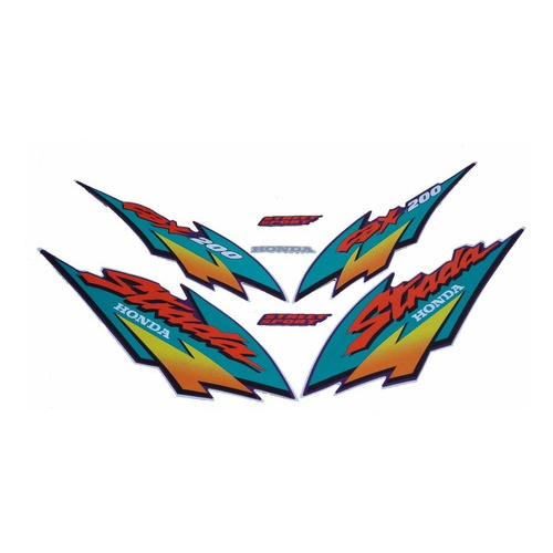 Kit Adesivos Compatível Cbx 200 Strada 1998 Roxa | Shopee Brasil