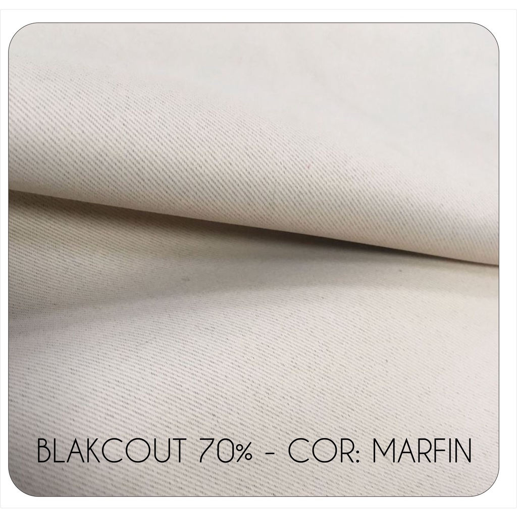 Cortina Tecido Blackout 70% - 5,6m x ALTURA SOB MEDIDA - Para trilhos ...