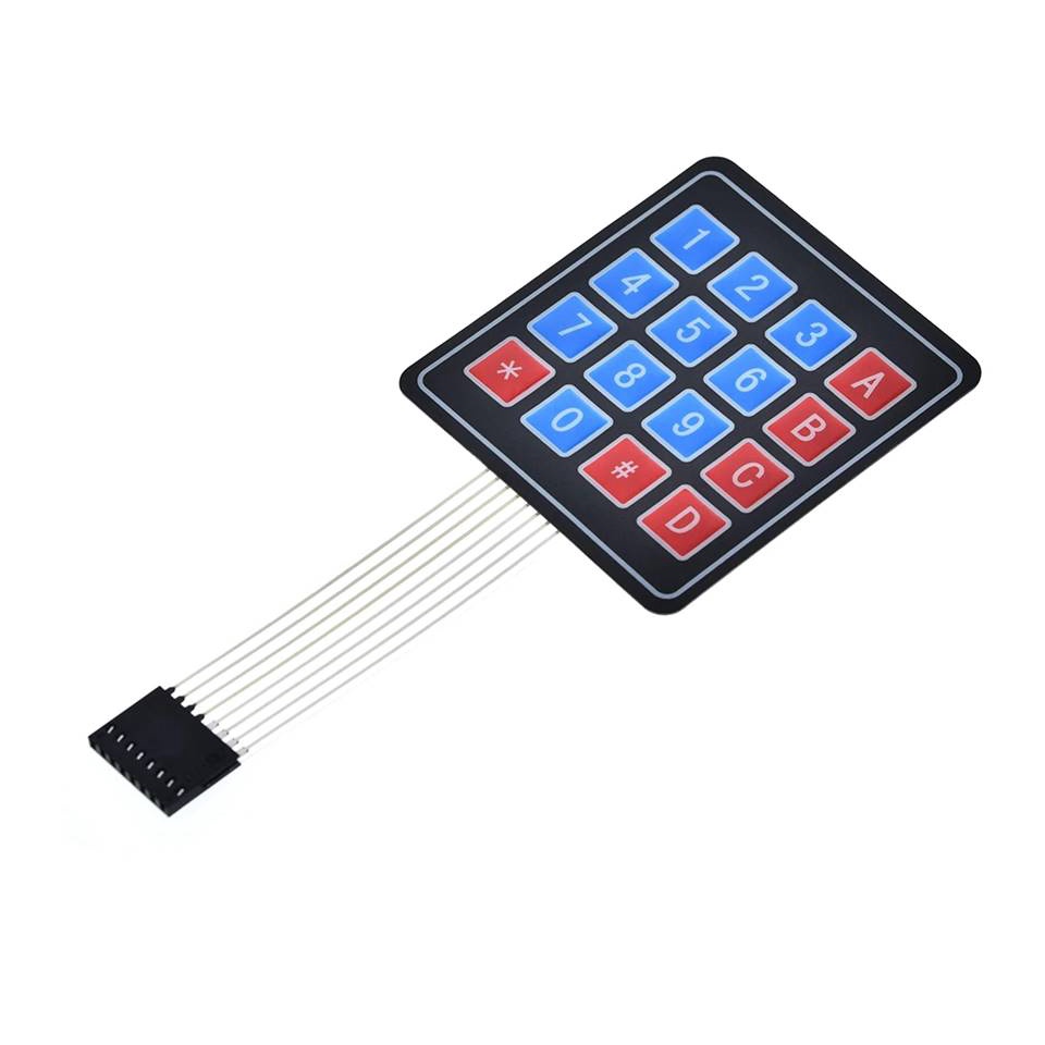 Teclado Membrana Matricial 4x4 Teclas Para Arduino E Pic | Shopee Brasil