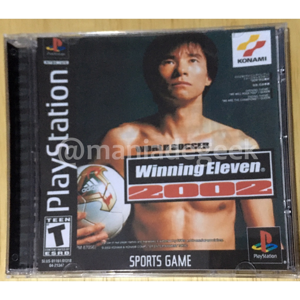 Jogo Winning Eleven 2002 de Play 1 PsOne | Shopee Brasil