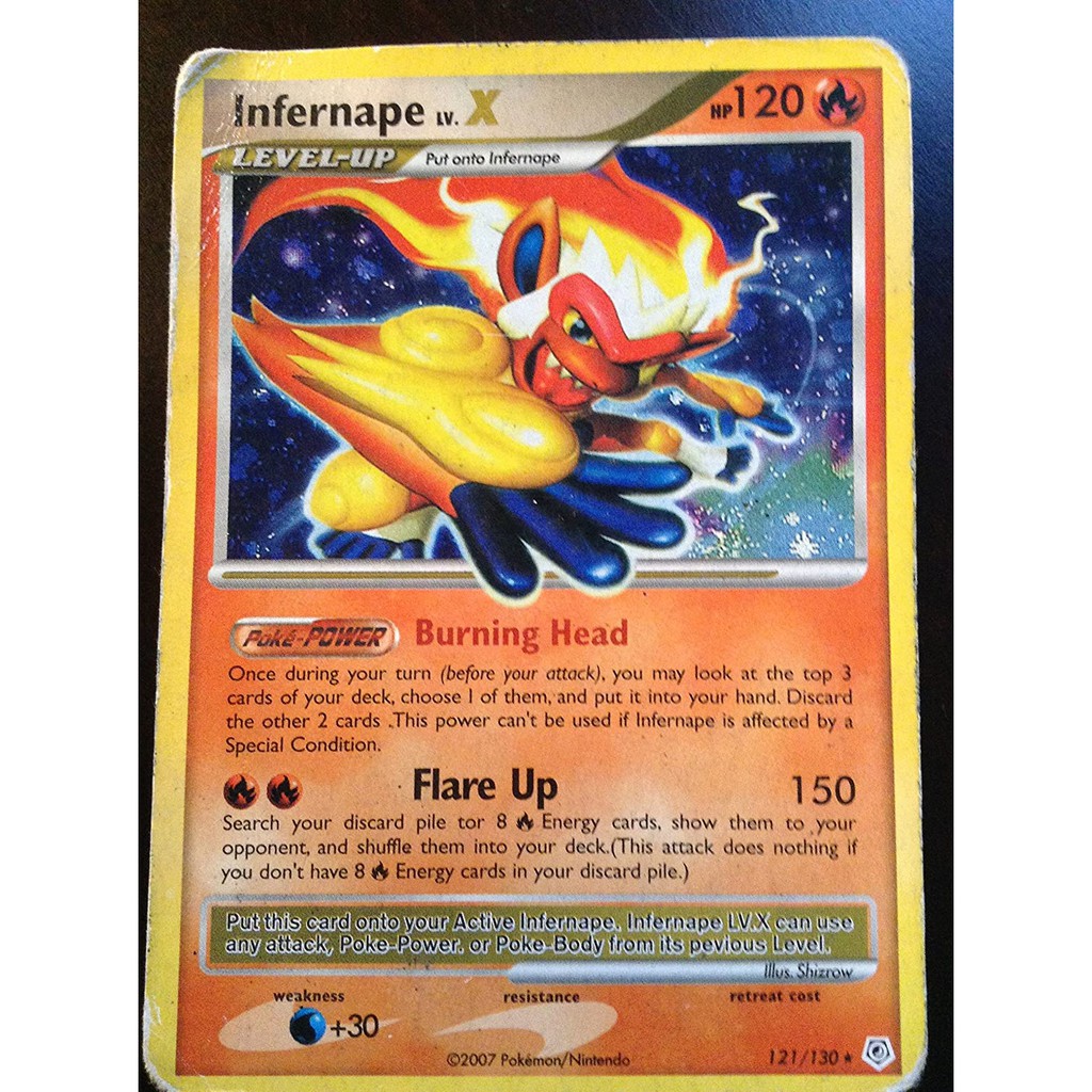 Carta Infernape LV.X (#121/130) - Diamante e perola Pokemon TCG - Devir ...