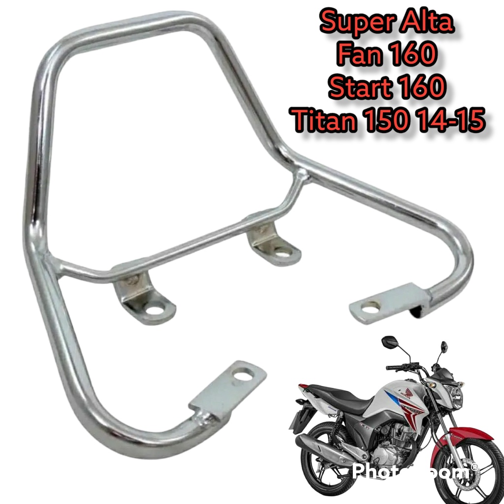 Alça Esportiva Super Alta (TITAN 150 - Ano: 2004 á 2008) Cromada ...