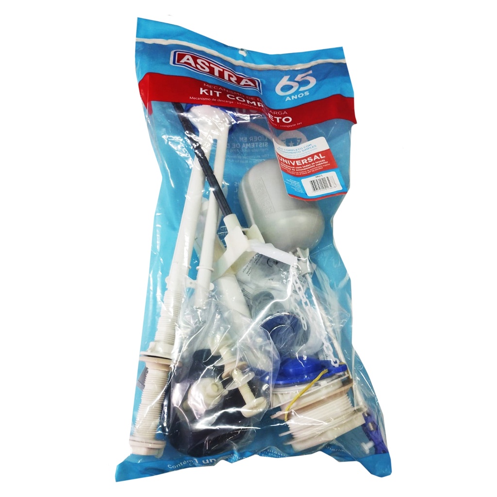 Mecanismo Para Caixa Acoplada Completo 6L Kit MU/S Astra | Shopee Brasil