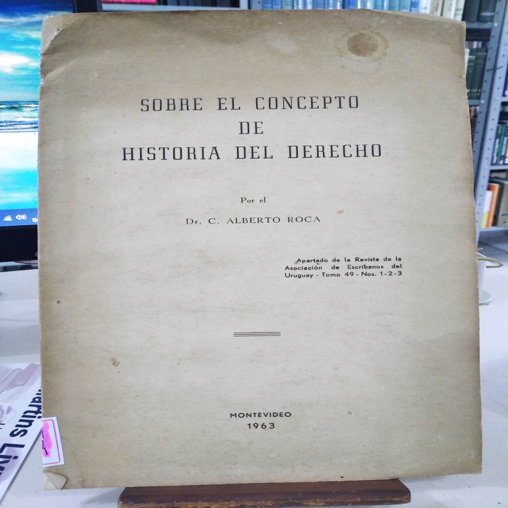 sobre el concepto de historia del derecho autor alberto roca | Shopee ...