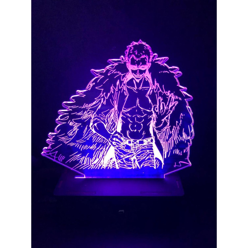 Luminaria Led, Donquixote Doflamingo, One Piece, 16 Cores, Anime ...