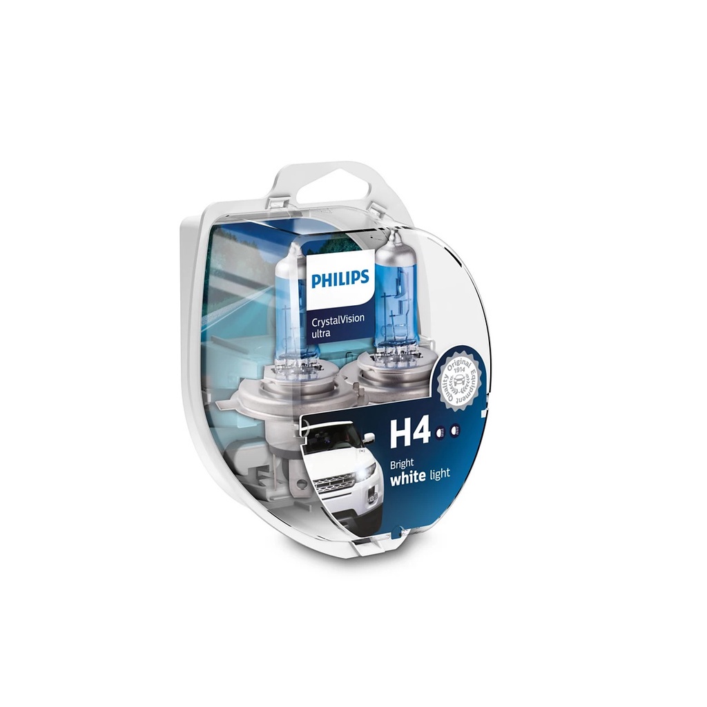 Lampada Philips Crystal Vision Ultra H4 60/55w 12342CVUSM | Shopee Brasil