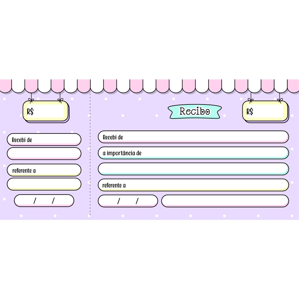 Bloco de recibo personalizado kit 05 blocos | Shopee Brasil