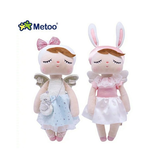 Boneca Angela Metoo kit 2 Anjo rosa e Azul bolsinha | Shopee Brasil