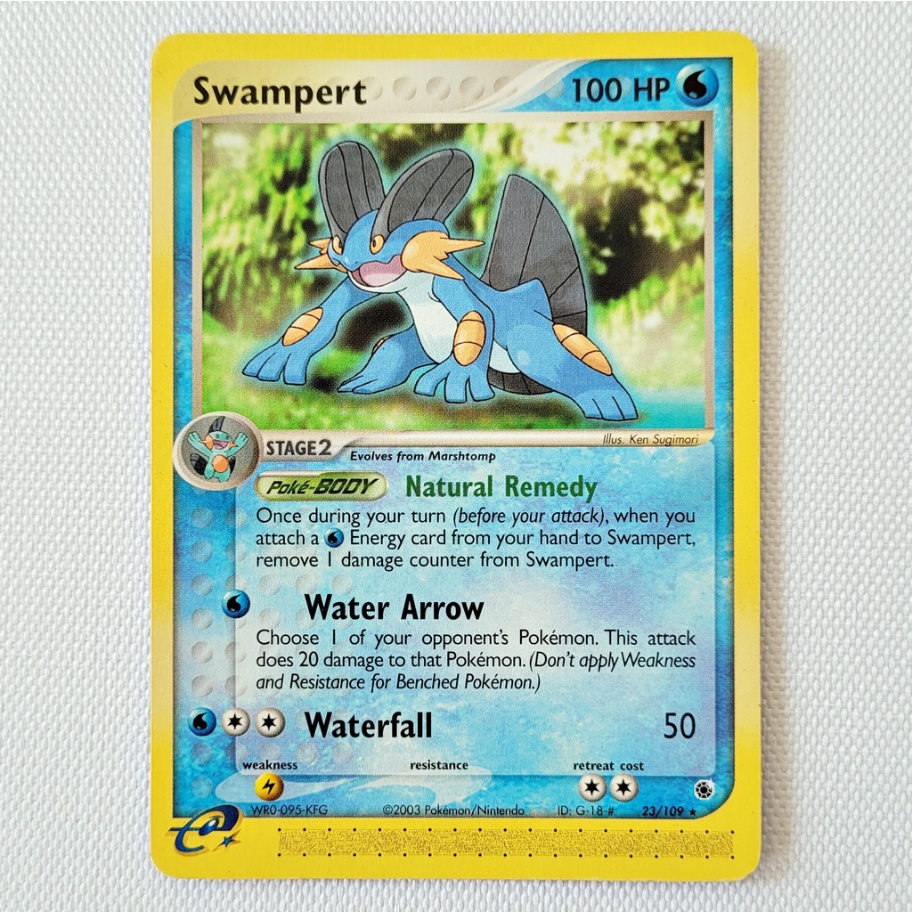 Carta Antiga Pokemon Swampert 23/109 Rare Ex Ruby & Sapphire Original ...